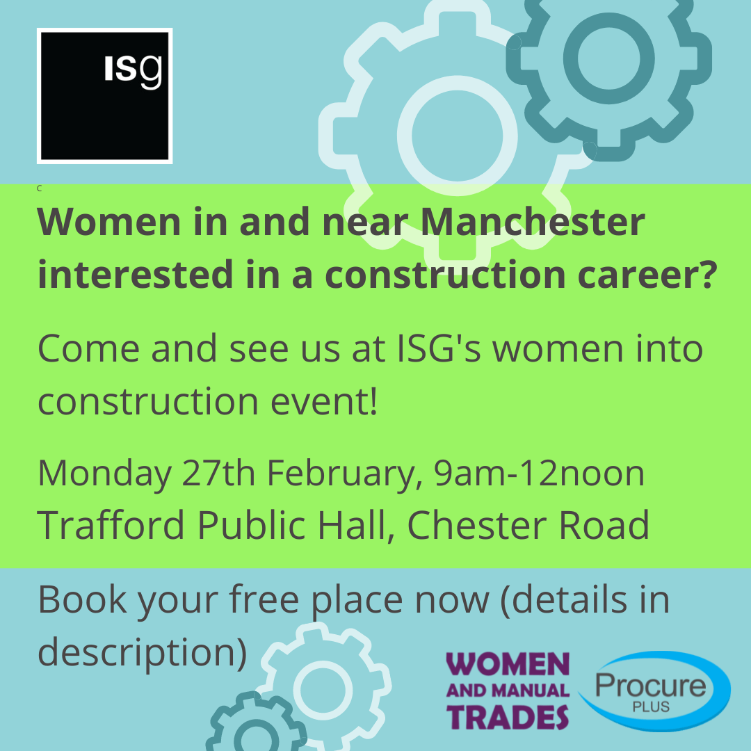Women into construction event – Trafford - Women and Manual Trades